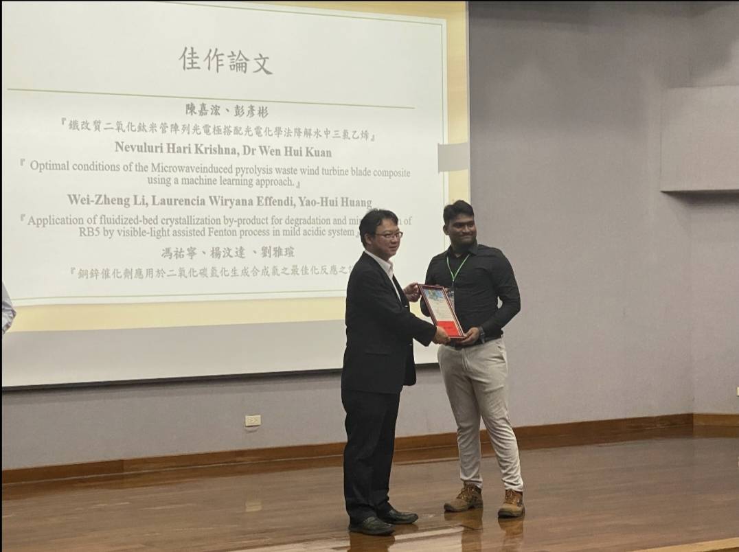 Congratulations! Professor Wen-Hui Kuan guided Nevuluri Hari Krishna, a ...